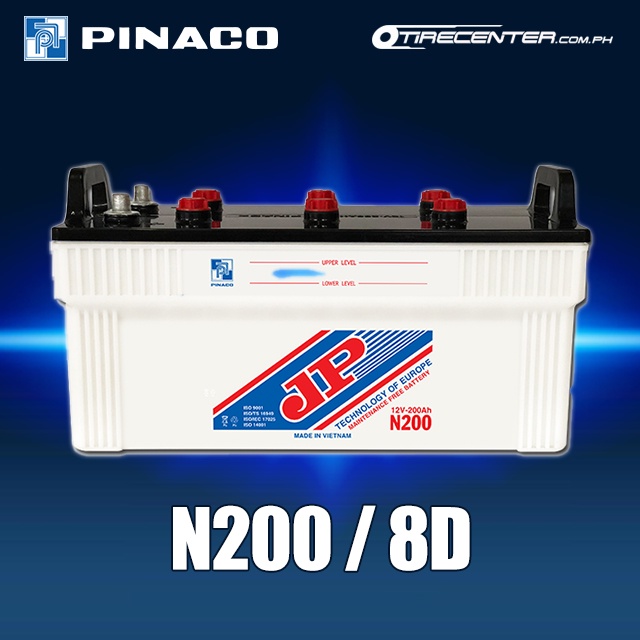 N200 / 8D Pinaco JP Battery, Dry Charged Now Sold With Battery Solution ...