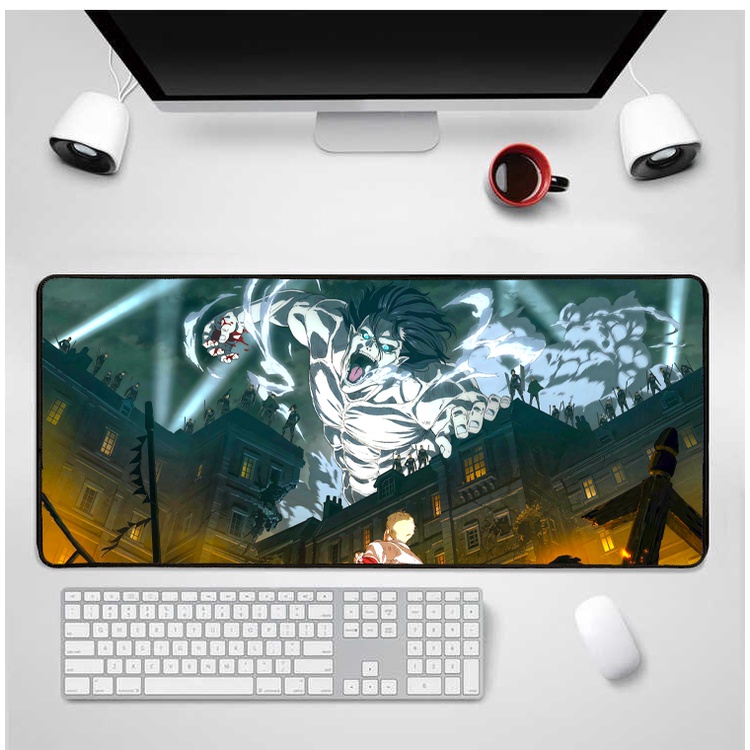 ATTACK ON TITAN GAMING MOUSE PAD 30x70cm | Shopee Philippines