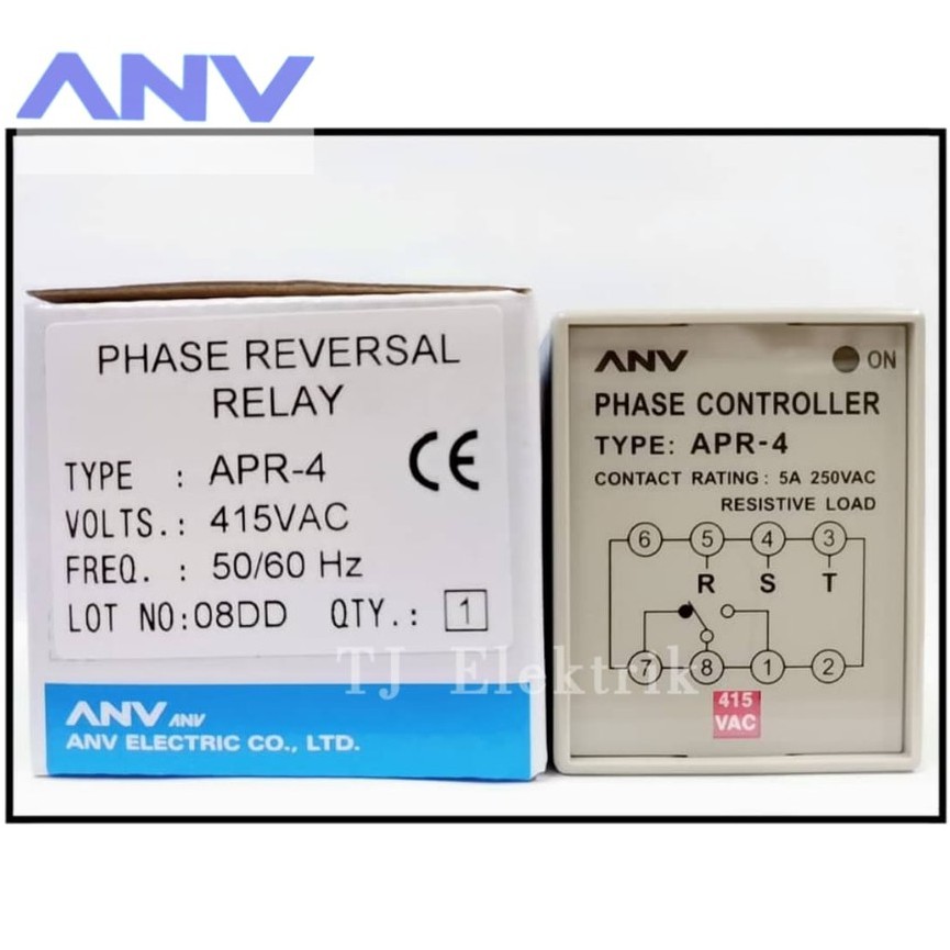 ANV ( APR-4 )PHASE CONTROLLER 415VAC APR4 PHASENG RELAY (APR-4L) ( APR ...