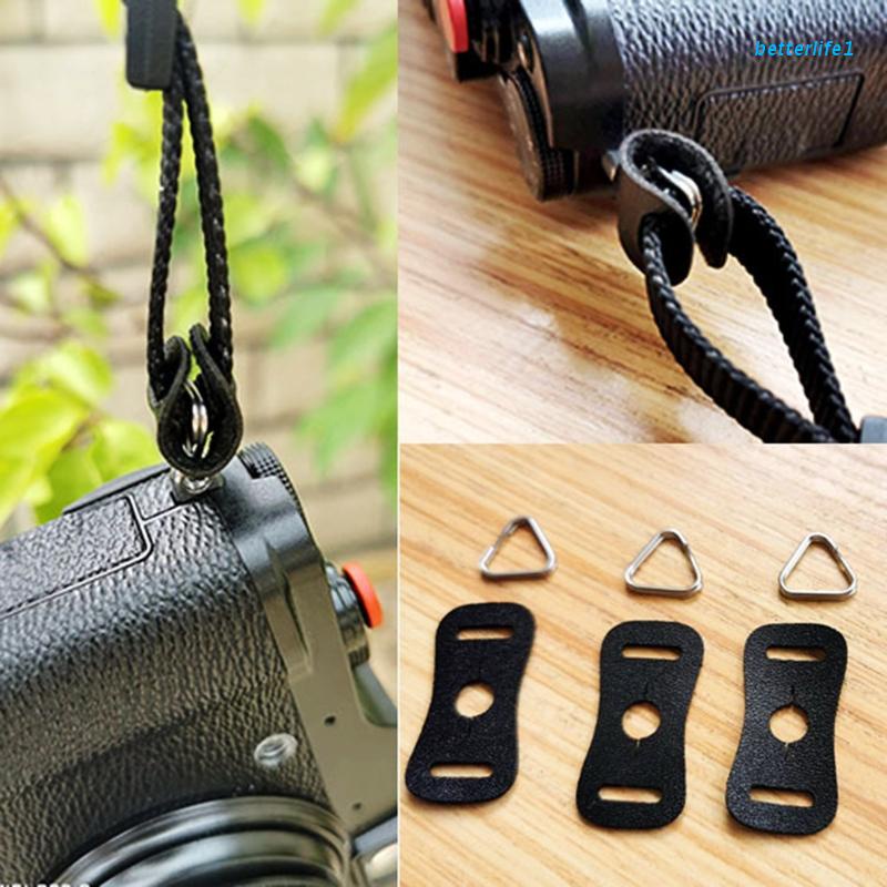 BTM Camera Lug Ring Camera Strap Triangle Split Ring Hook Leather ...