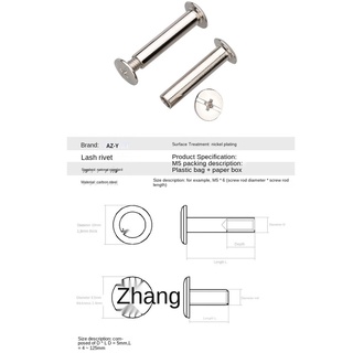 Chicago Screw Binding Screw Connecting screws Ledger sample book screw ...