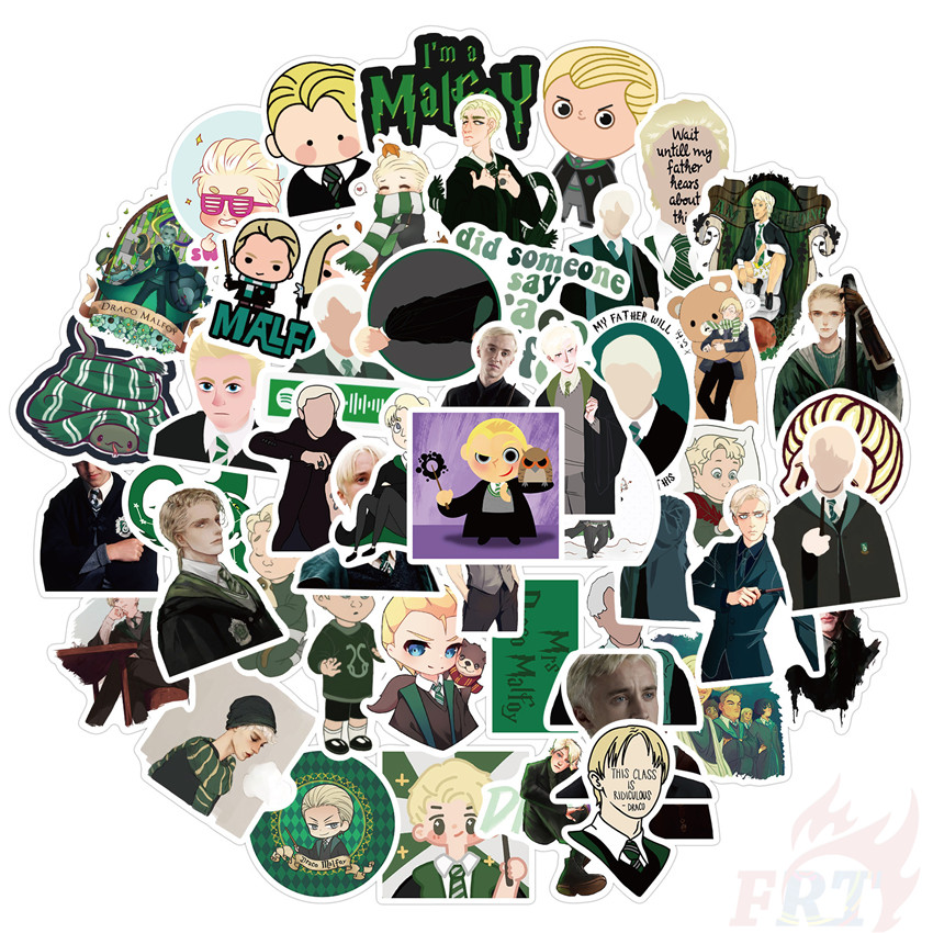 Draco Malfoy - Series 02 Hogwarts Slytherin Student Stickers 50Pcs/Set ...