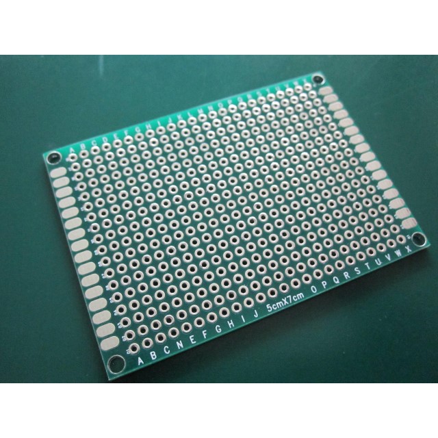 5x7cm Double side Prototype PCB Tinned Universal board 5x7 or brown ...