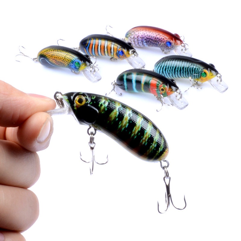 Lure Minnow Bait Warcraft 6 Color Set Painted Coating Series Bionic ...