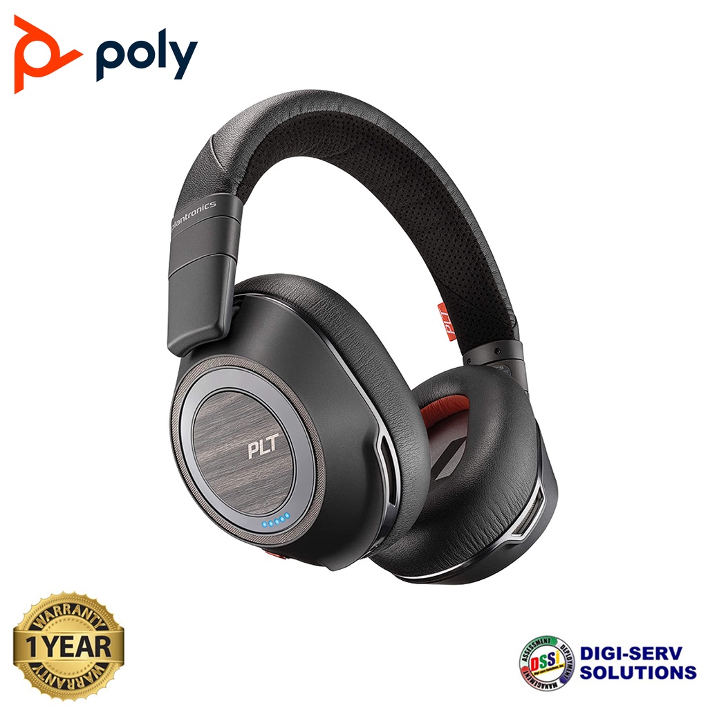 Poly Voyager 8200 UC USB-A Black Bluetooth Stereo Headset, Advanced ...