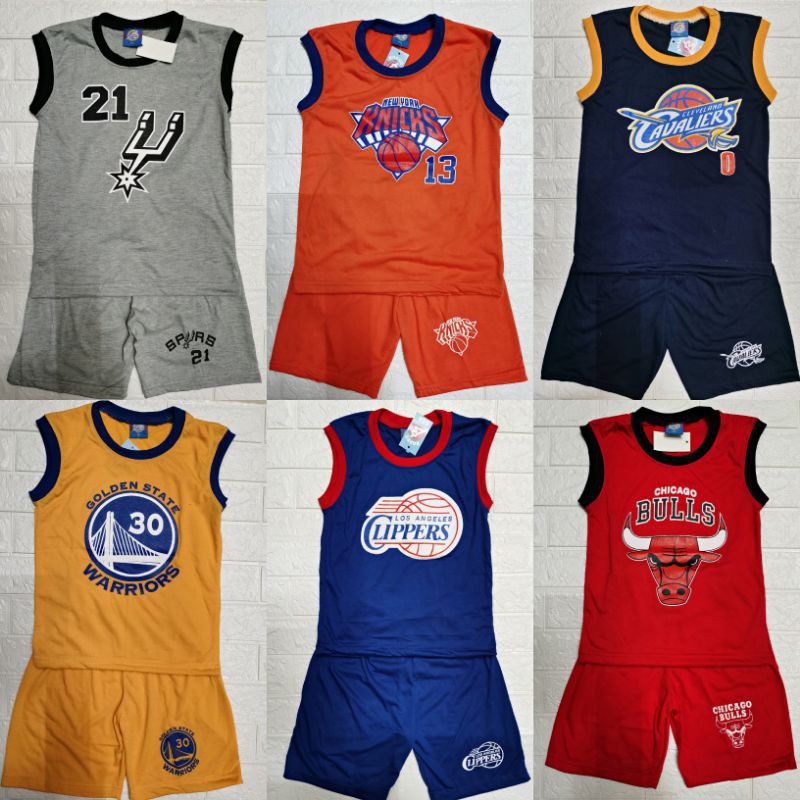 Teenage boy basketball suit(1set) cotton quality NBA team for 7-12 ...