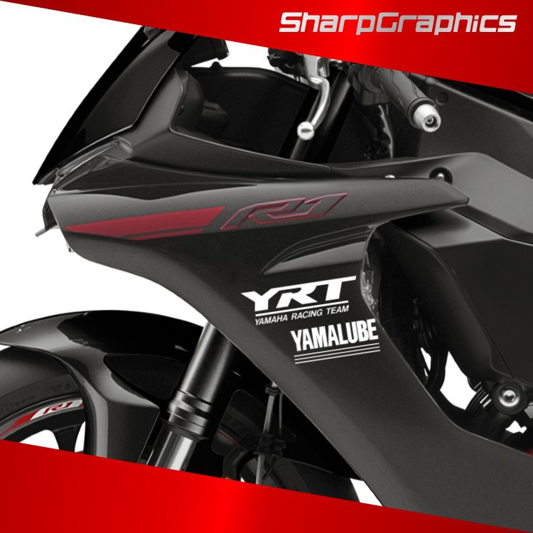Yamaha Racing Team YRT YAMALUBE Motorcycle Motorbike Sticker Decal ...