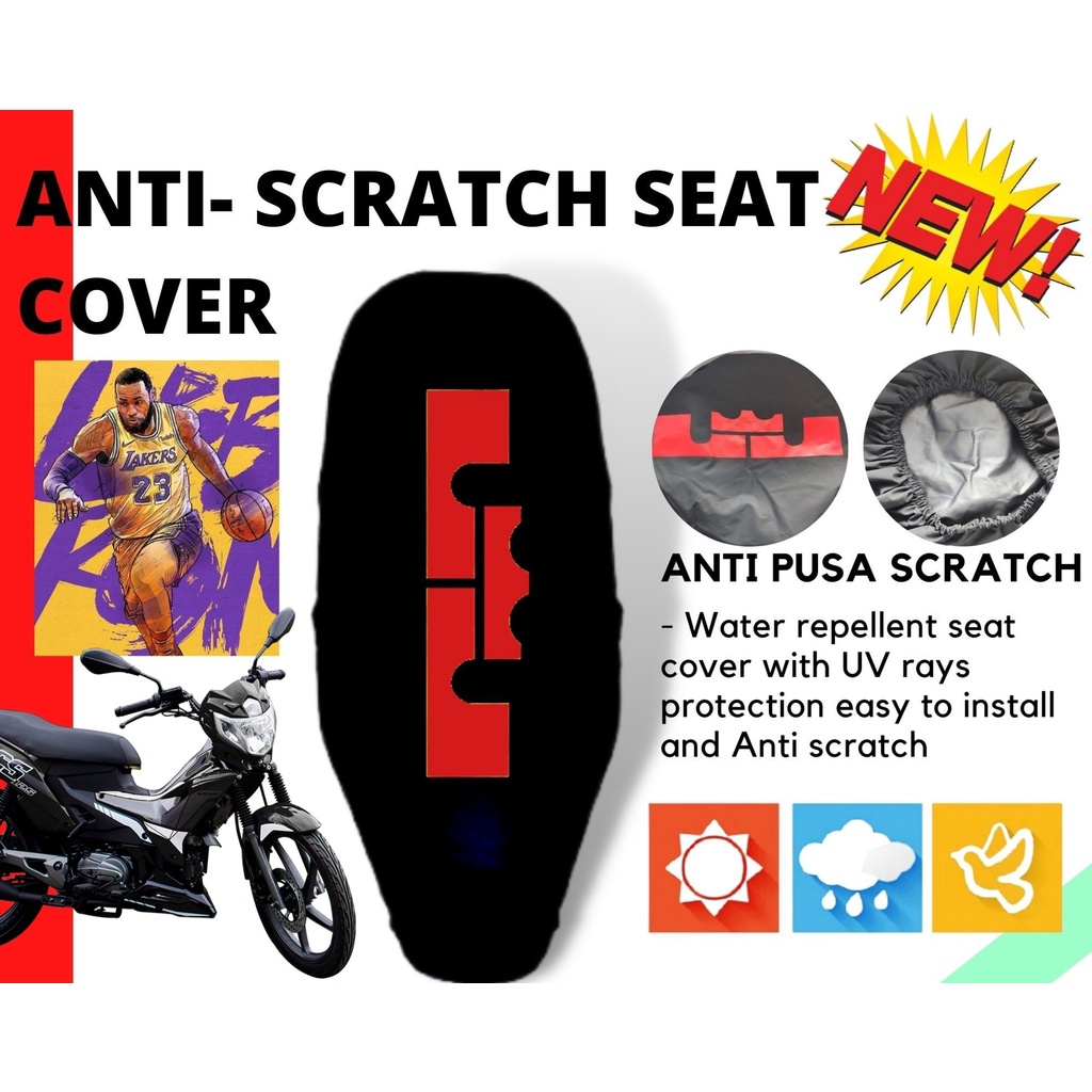 GT Seat cover KEEWAY RCS 125 Seatcover FIT SA MOTOR MO | BLACK RED ...