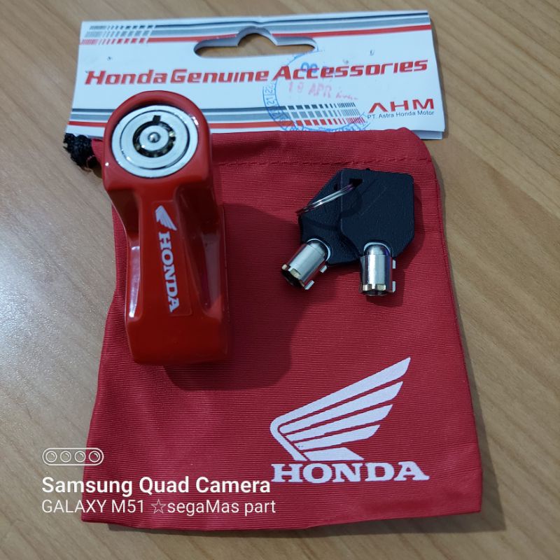 Original Honda Disc Padlock Disc Brake Lock | Shopee Philippines