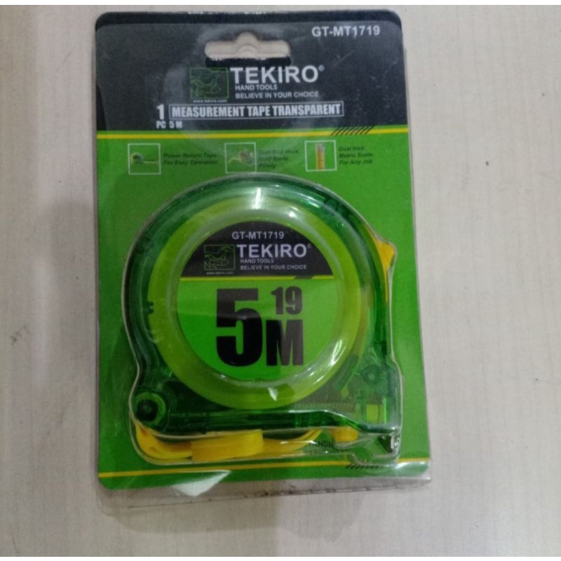 Meter / meter Tekiro 5M ruler 5 meter lock | Shopee Philippines