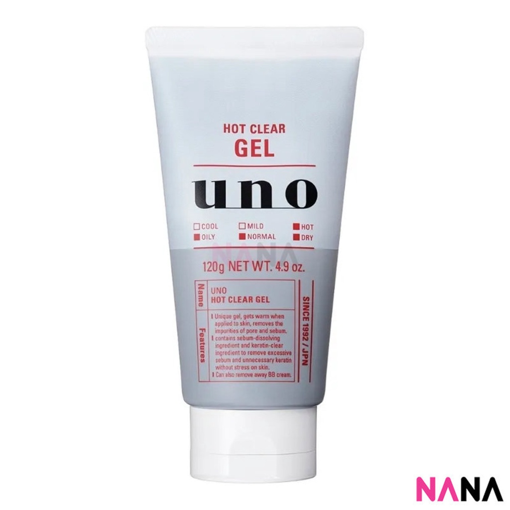 Shiseido Uno Face Wash Hot Clear Gel 130g | Shopee Philippines