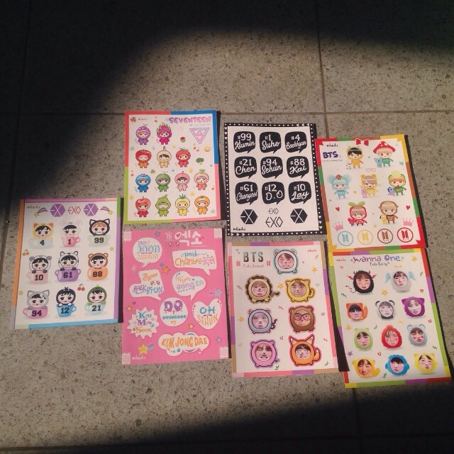 Kpop Stickers [EXO BTS SVT WANNAONE] | Shopee Philippines