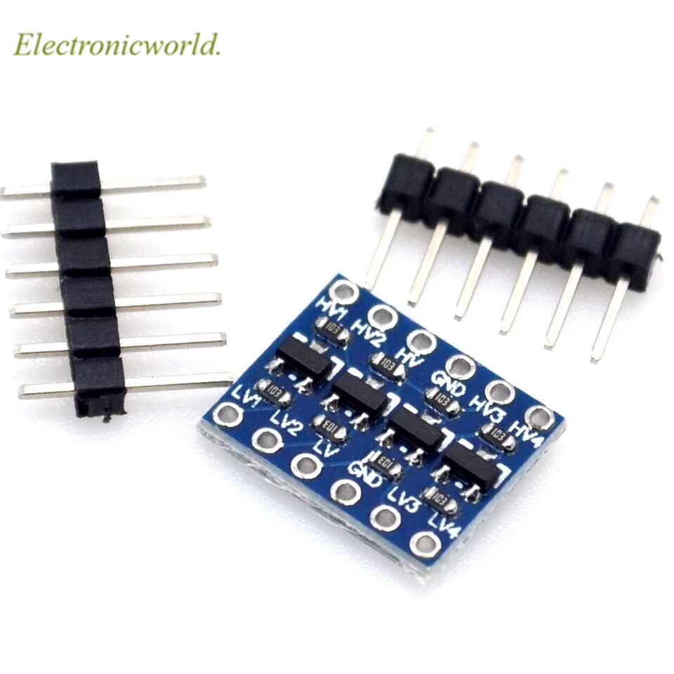 5PCS 4 Channel IIC I2C Logic Level Converter Bi-Directional Module 5V ...
