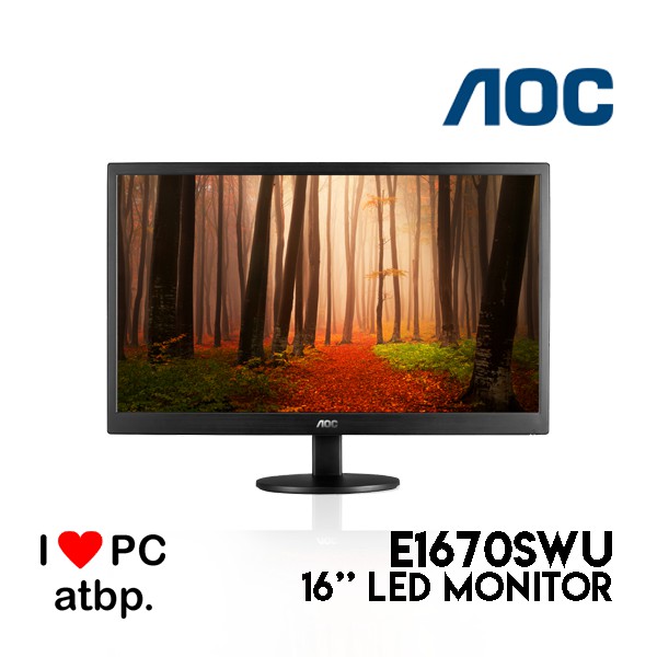 AOC 15.6” LED Monitor (E1670SWU, TN, VGA) | Shopee Philippines