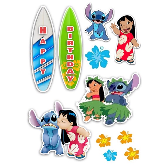 LILO AND STITCH CAKE TOPPER SET | Shopee Philippines