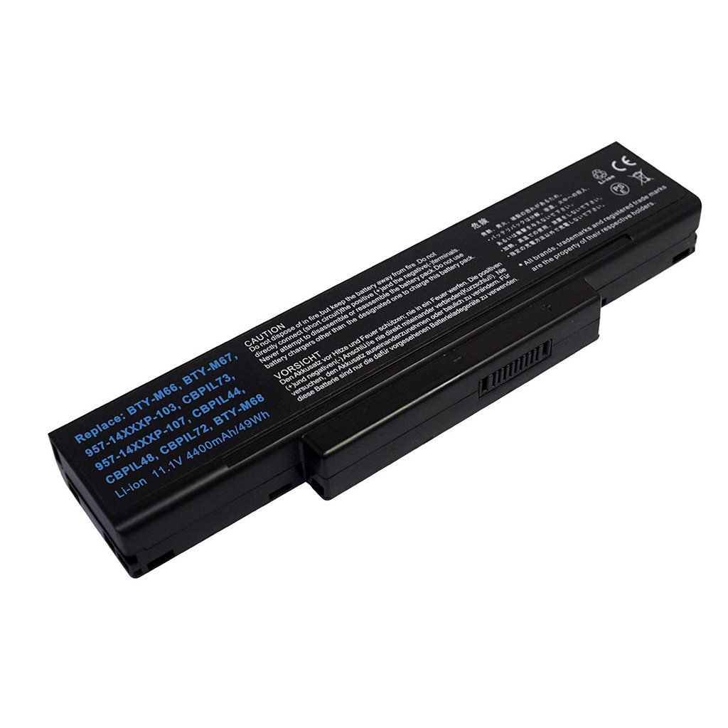 Laptop Battery For MSI BTY-M68 BTY-M66 BTY-M67 M670 SQU-528 | Shopee ...