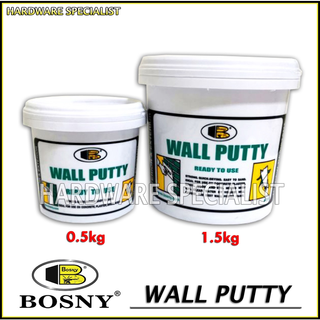 Bosny Wall Putty Ready To Use For Concrete Brick Wood Plaster Repair ...