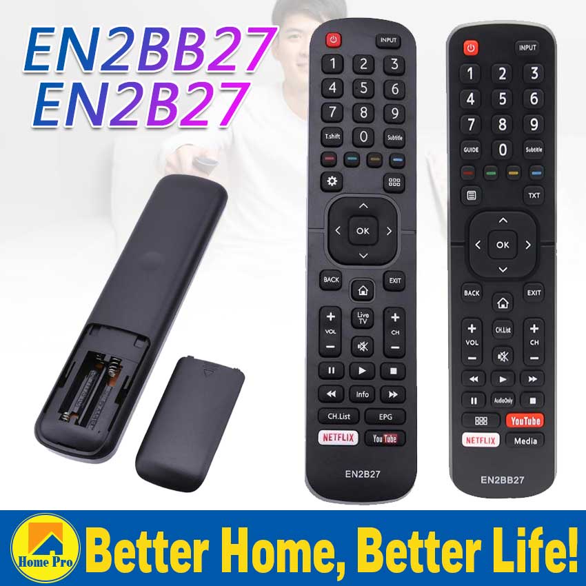 For EN2B27 Hisense TV Remote Control Replacement EN2BB27 LCD LED Smart ...