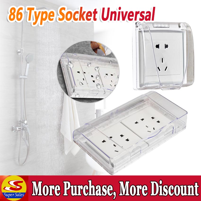 【SuperSales】Waterproof Switch Socket Cover Self-adhesive Electric Plug ...