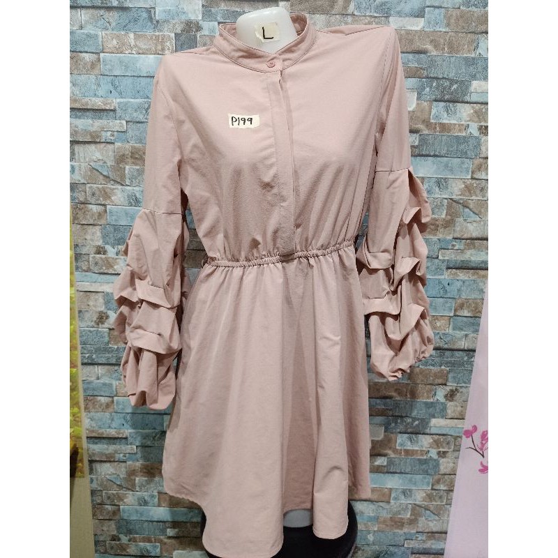Rose Pink Semi-formal Dress (L) | Shopee Philippines