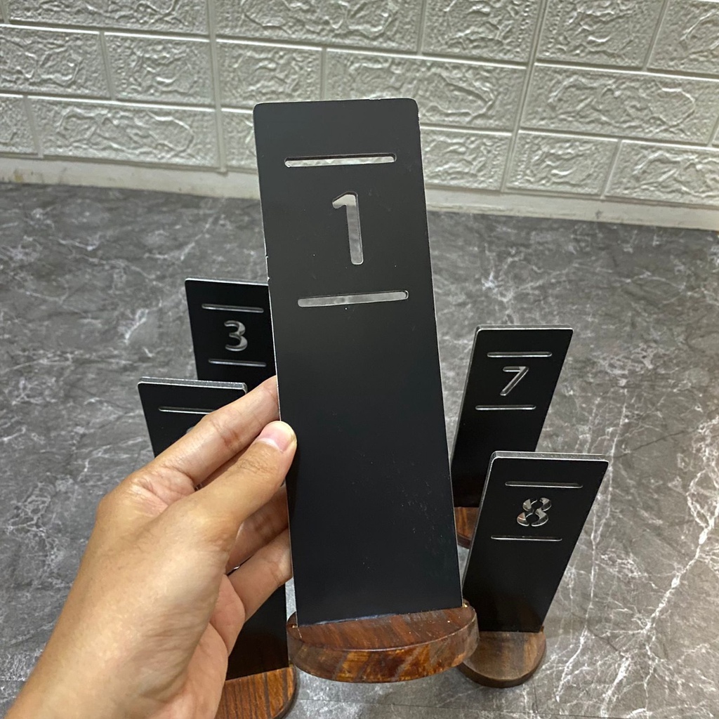 ACP Table Number 20cm Resto Cafe Table Marker | Shopee Philippines