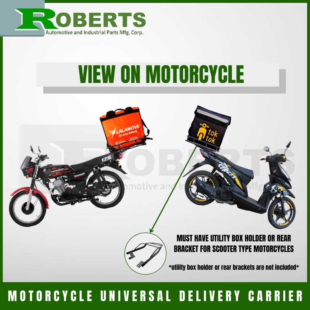 （COD) MOTORCYLE UNIVERSAL DELIVERY CARRIER/RACK/BRACKET FOR LALAMOVE ...