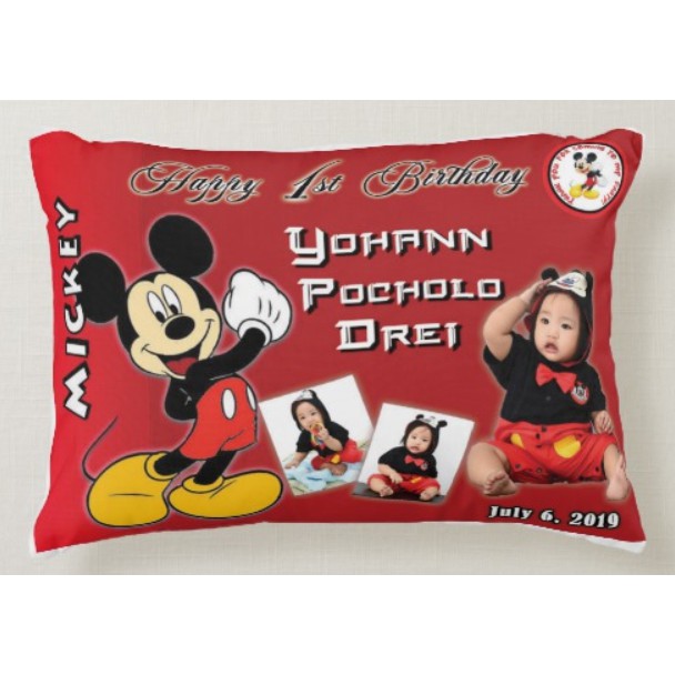PERSONALIZED MINI PILLOW 5x5 6x8 8x8 8x11 (FREE LAYOUT FOR MINIMUM ...