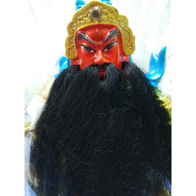 ((Xima) 50cm 5 Flag Standing Dragon Stone Colorful Guandi Guan Gong God ...