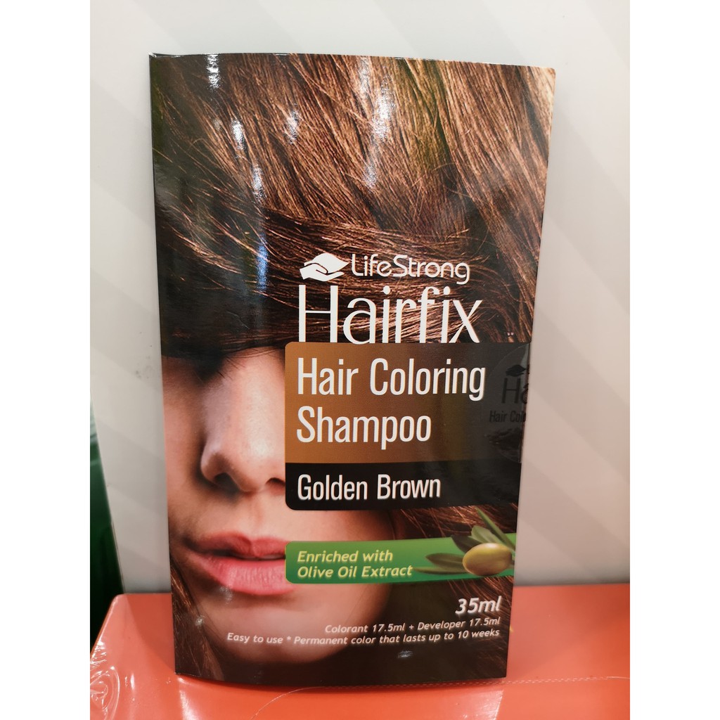 Hairfix Hair Coloring Shampoo Hair Color 35ml | Shopee Philippines