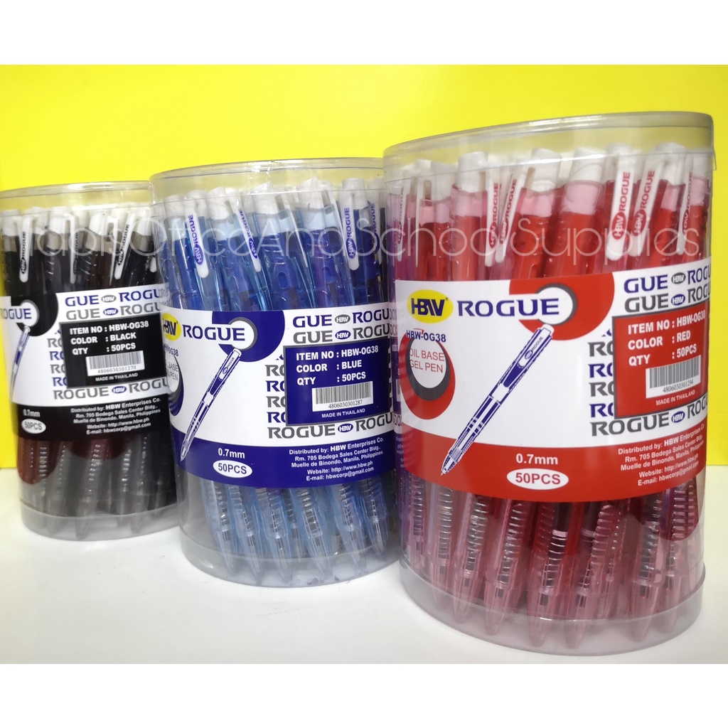 HBW Rogue Retractable Ballpen OG38 50's | Shopee Philippines