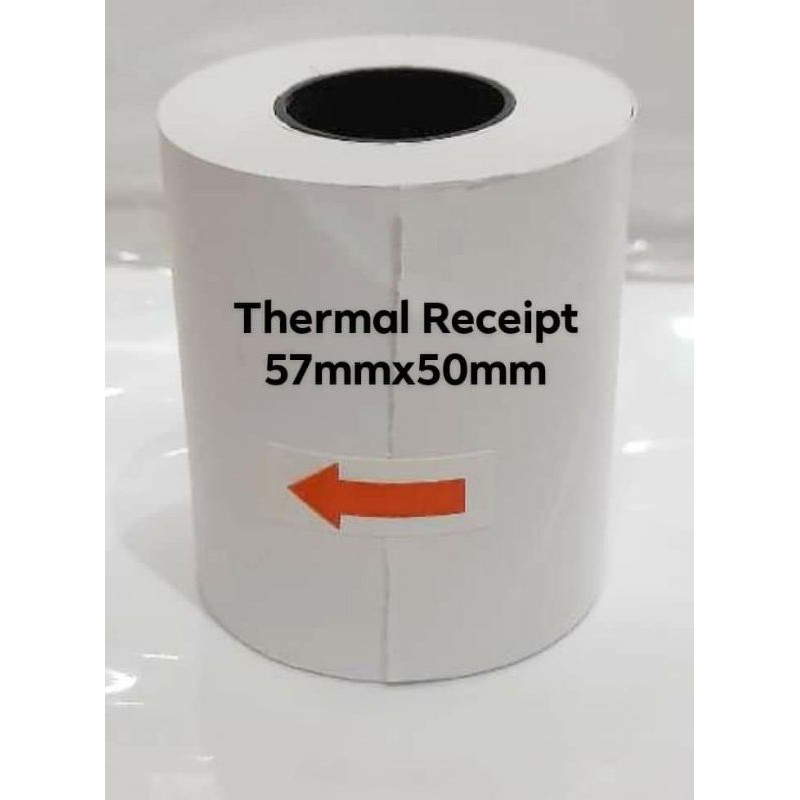 Thermal Receipt 57x50mm sold per Roll | Shopee Philippines