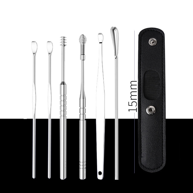 6 Pcs Ear Cleaner Kits Earpick Sticks Earwax Remover Ear Pick Cleaning ...