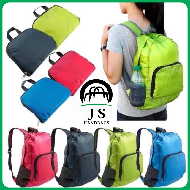 JS Handbags Foldable Waterproof Backpack Hiking Bag Camping Lightweight ...