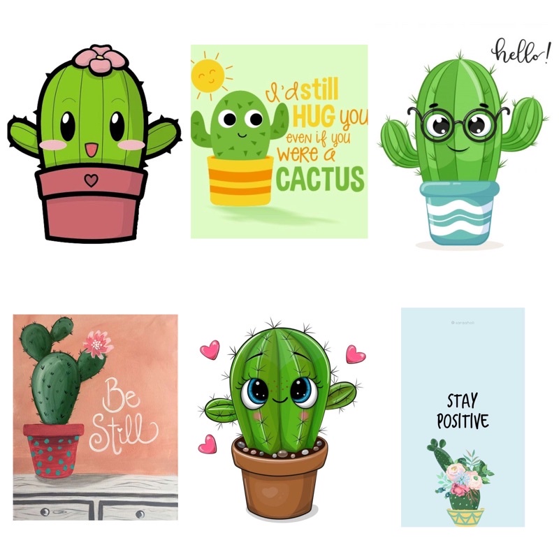 Cactus Qoutes Theme Home Wall Decor A4 size laminated | Shopee Philippines