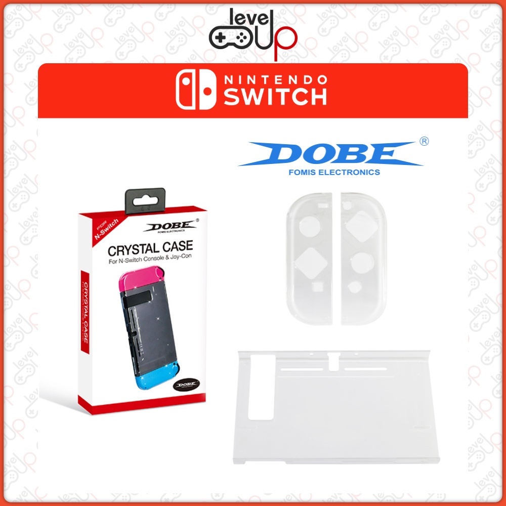 DOBE Nintendo Switch V1, V2 Dockable Crystal Clear Hard Protective Case ...