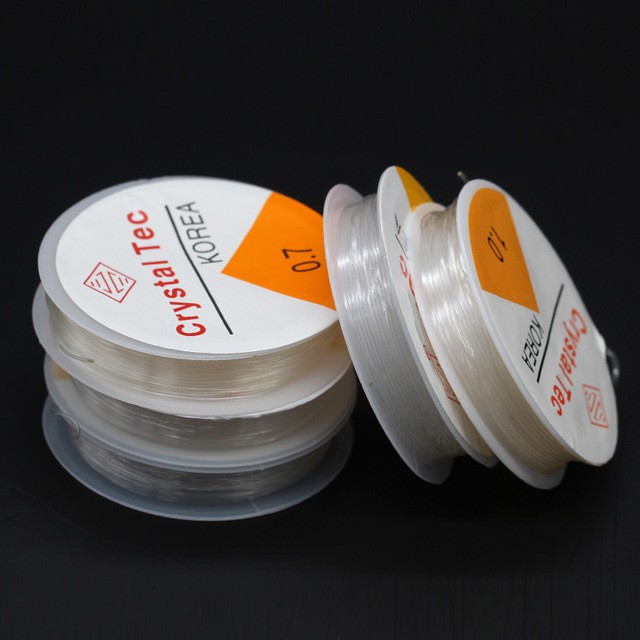 Clear Stretchable Nylon String Garter Crystal Tec Elastic Cord Korea ...