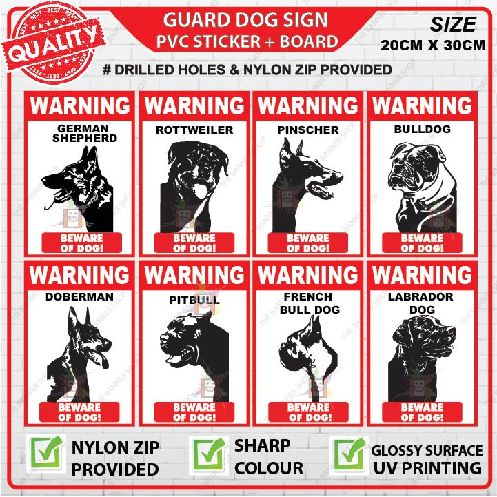 Dog Signage, Beware Of Dog Signage, Dogs Signage | Shopee Philippines