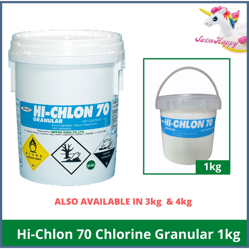 (1KG) HI-CHLON 70 CHLORINE GRANULES JAPAN MADE | Shopee Philippines