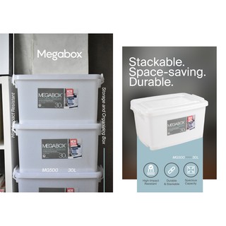 Megabox MG 500 30L Storage Box (Bundle of 2) | Shopee Philippines