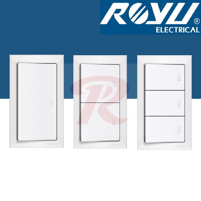 ROYU OUTLET AND SWITCH 1GANG 2GANG 3GANG | Shopee Philippines