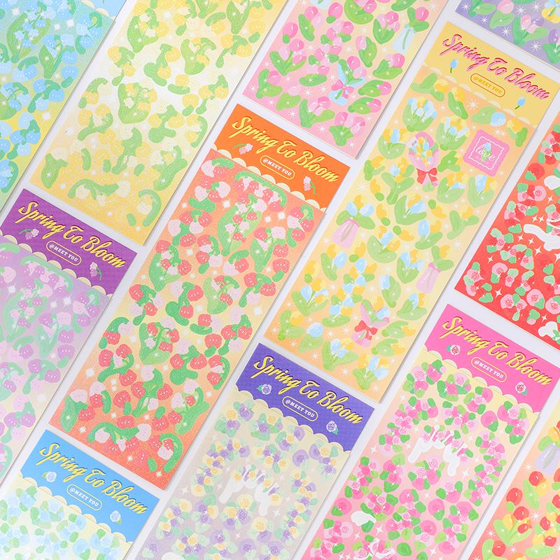 Imoda 1pcs Ins Style Gooka Sticker Flowers Series Goo Card Sticker ...