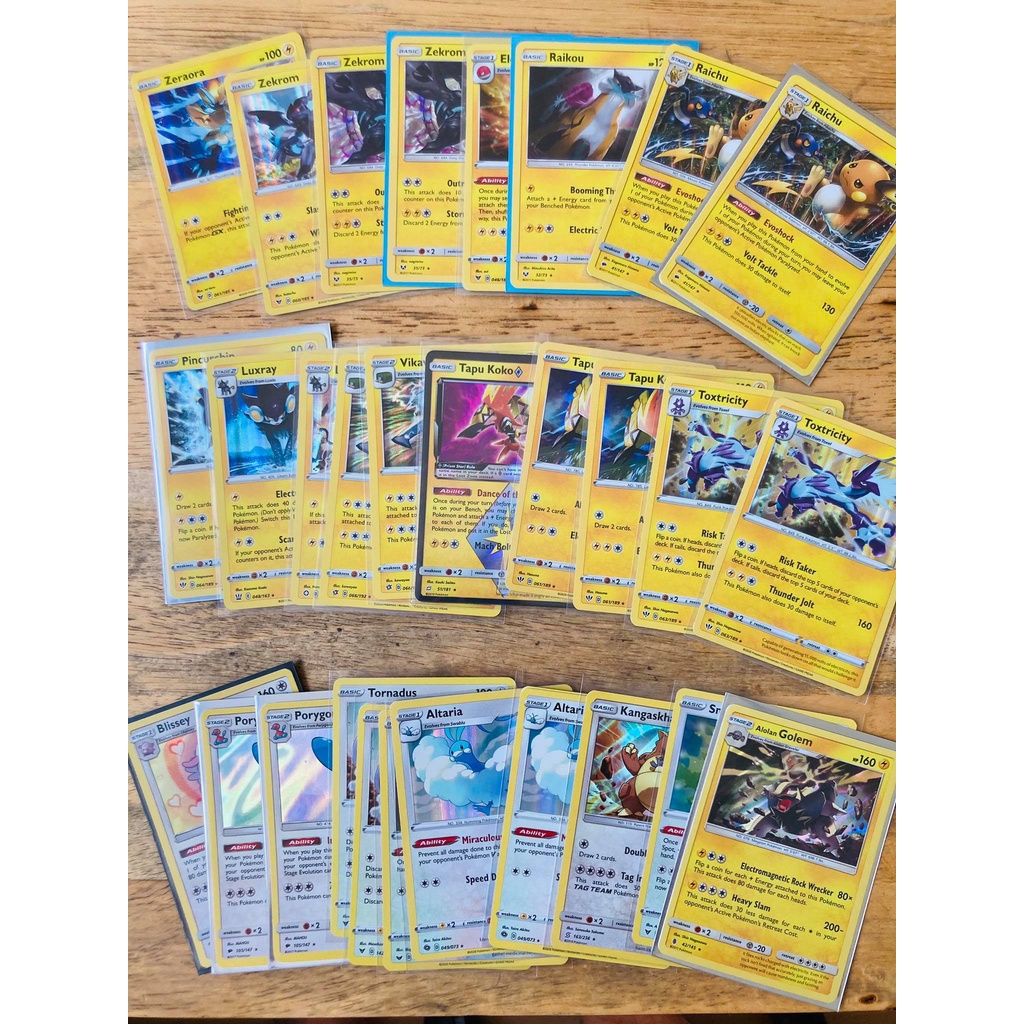 HOLO Rare Lightning / Colorless / Electric Pokémon Cards. Original ...