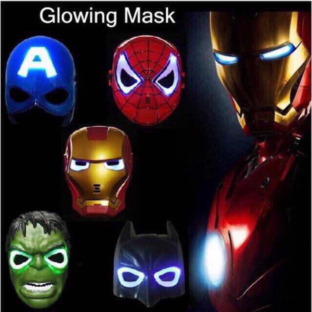 P&Y shop avengers mask with lights (1pc only) | Shopee Philippines