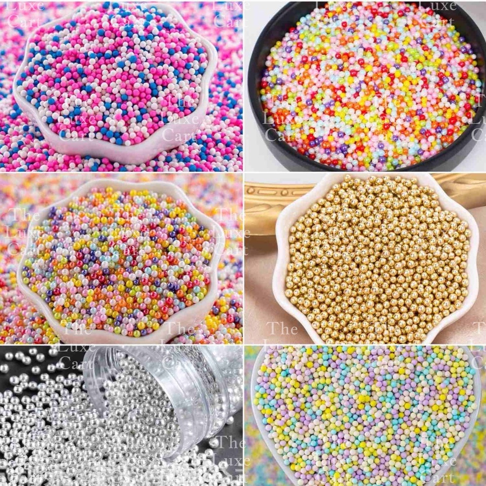 50grams Non-Pareils Edible Sprinkles Dragees Colorful Bauble Cake ...
