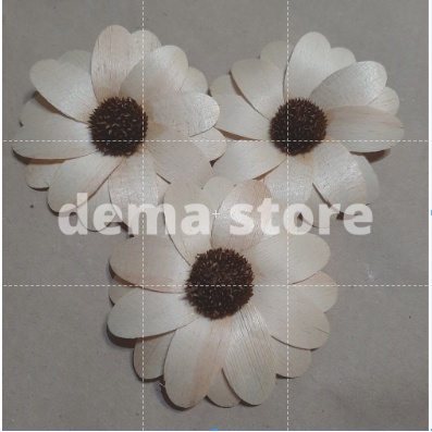 Wood flower handmade daisy (₱ 95 per pack/ 20 pieces) | Shopee Philippines