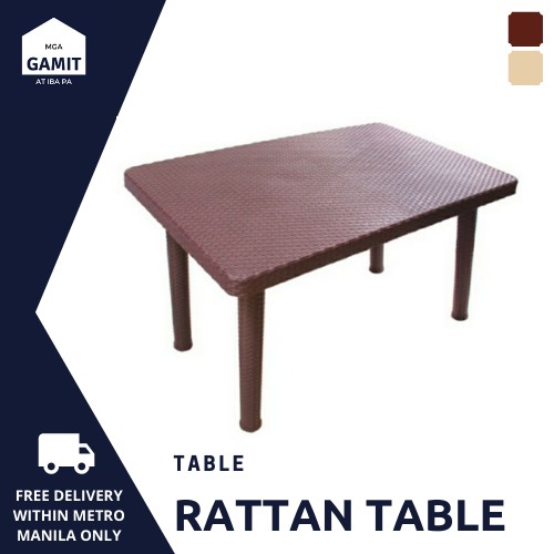 JOLLY - RATTAN DESIGN TABLE ONLY | Shopee Philippines