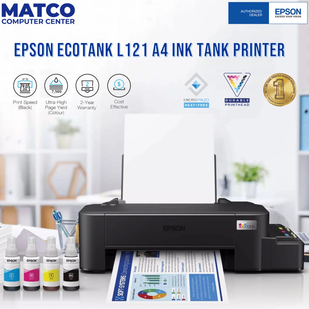 Epson EcoTank L121 A4 Ink Tank Printer | Shopee Philippines