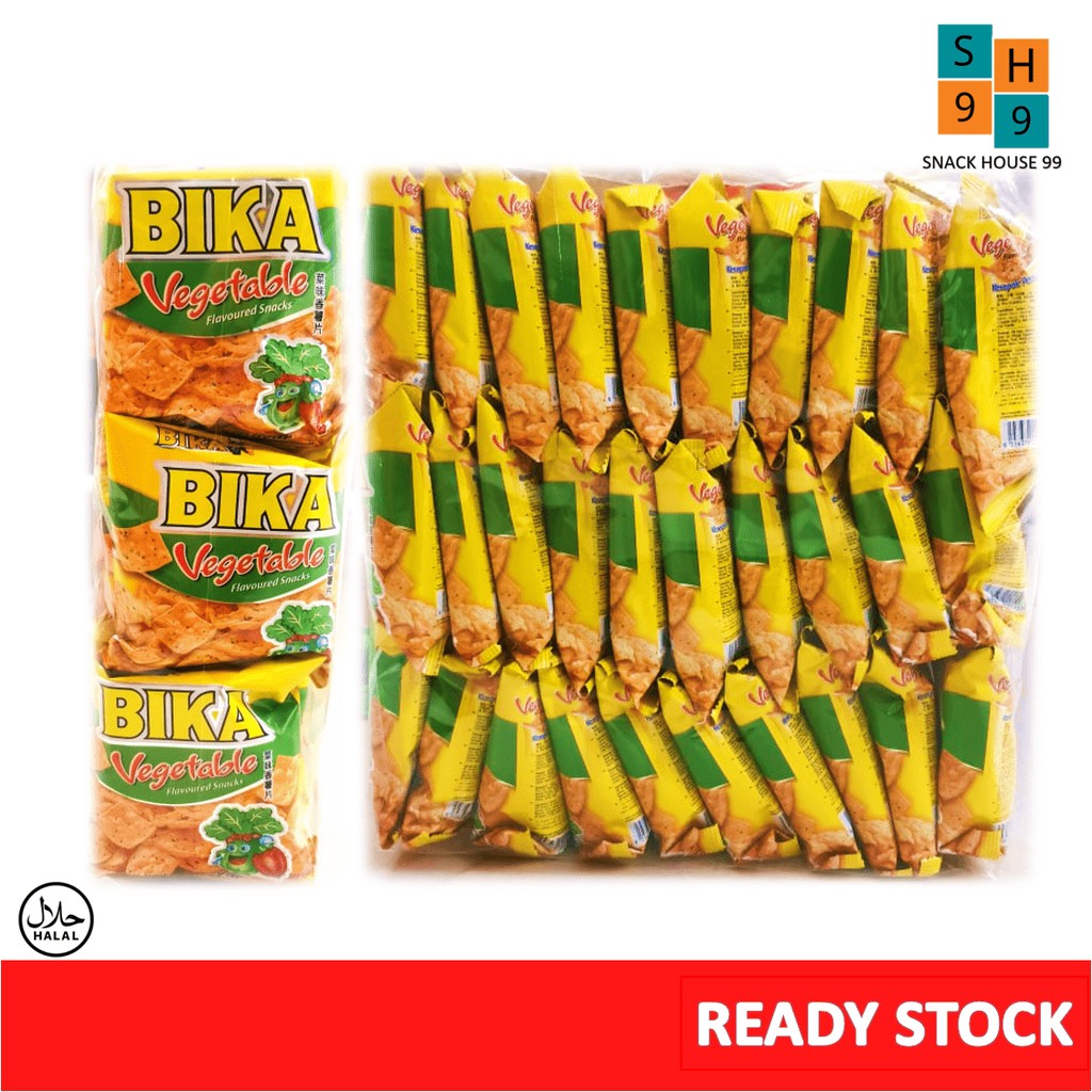 【12g X 30 Packs】 Bika Vegetable Flavoured Snack 【SnackHouse99】 | Shopee ...