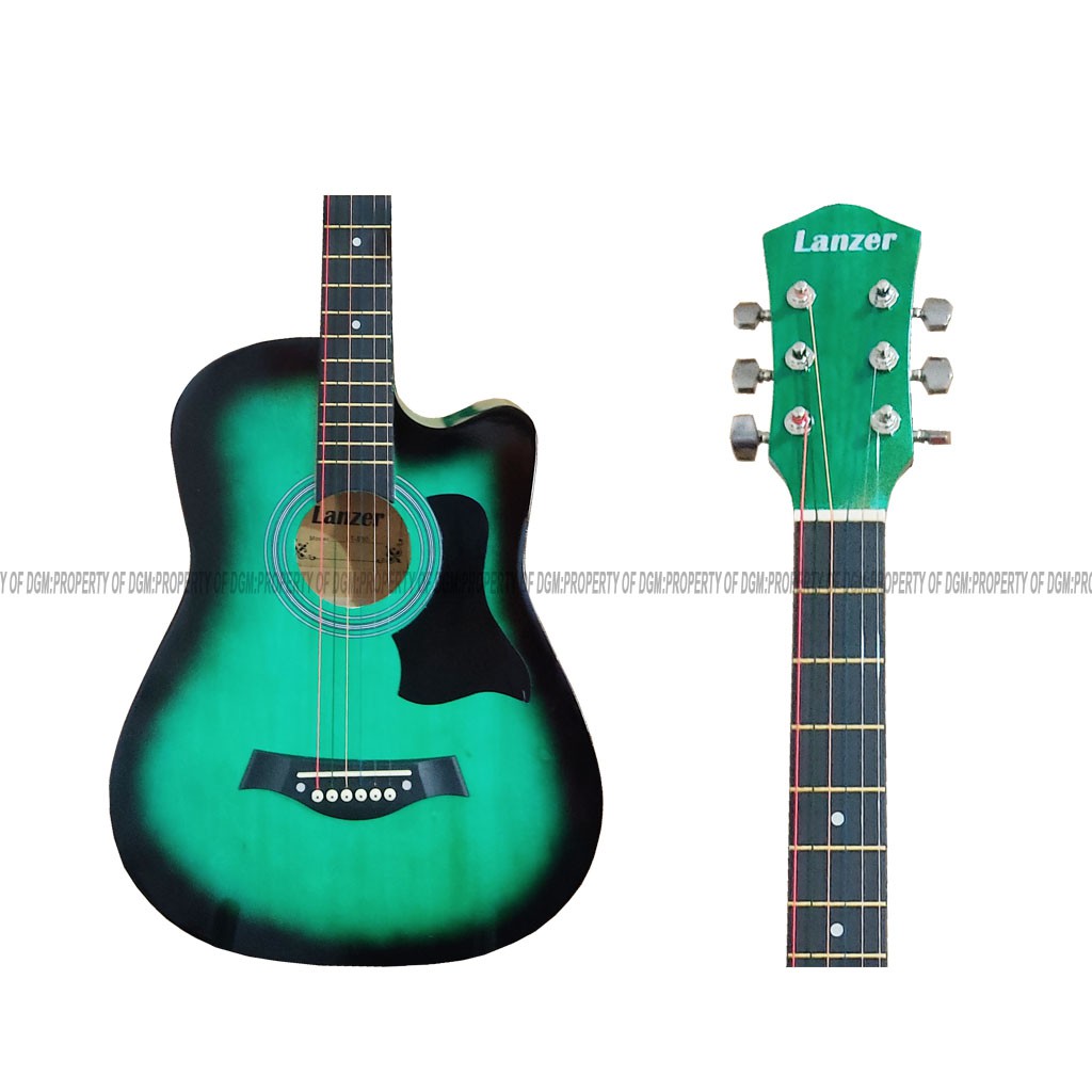 High Quality 38 Inch Lanzer Acoustic Guitar DV with FREE Bag FREE Pick ...