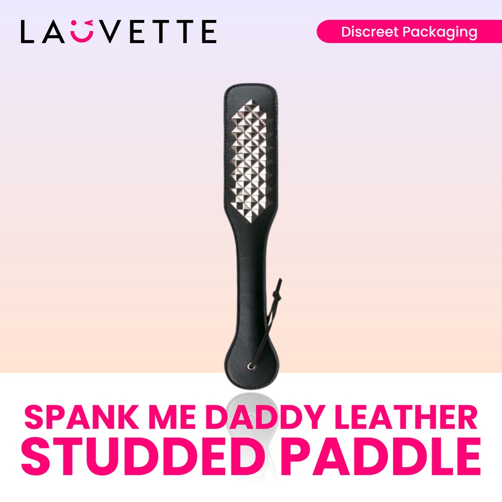 Lauvette Spank Me Daddy Leather Studded Paddle | Shopee Philippines